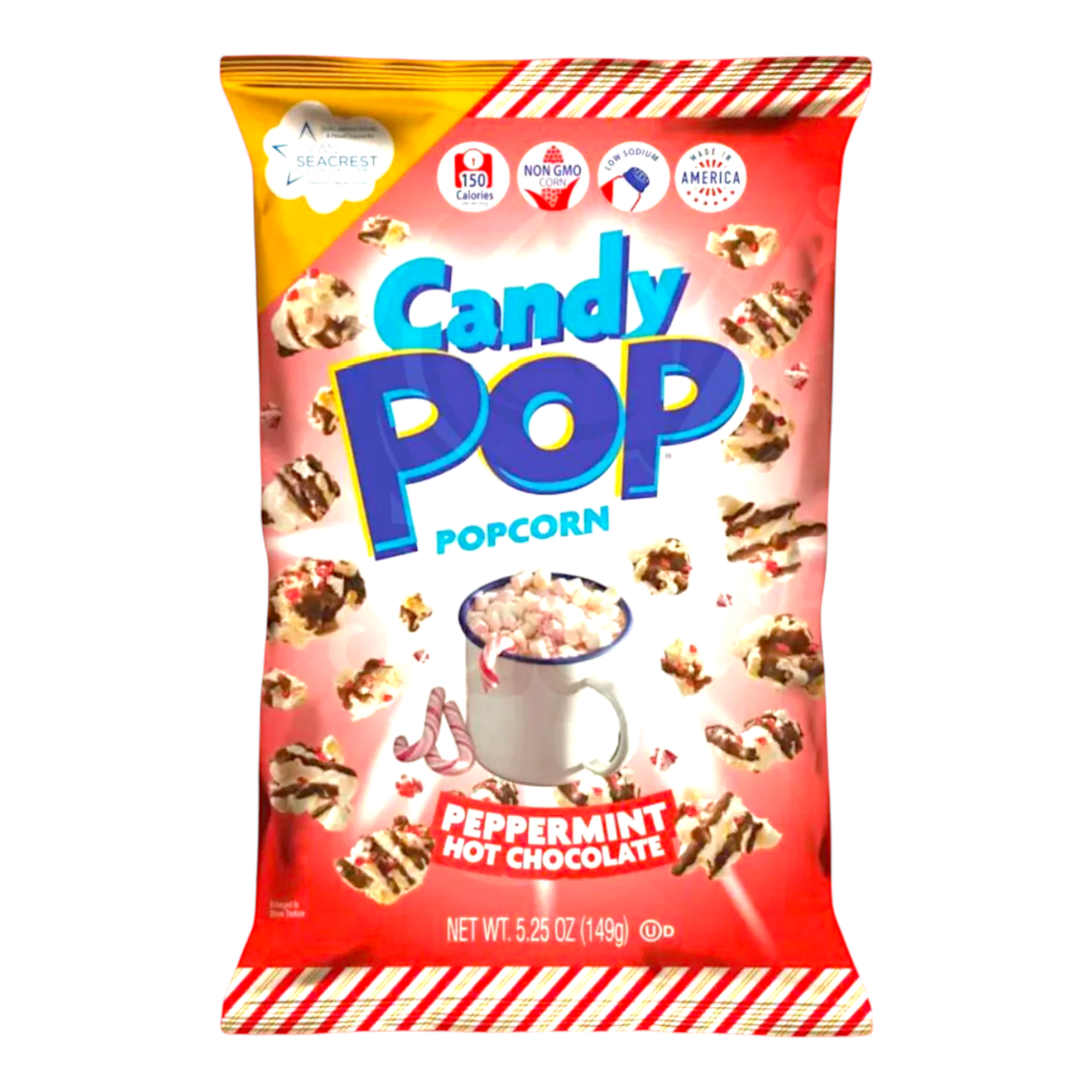 XPROD POP 149 GR POPCORN PEPPERMINT HOT CHOCOLATE — Crevel
