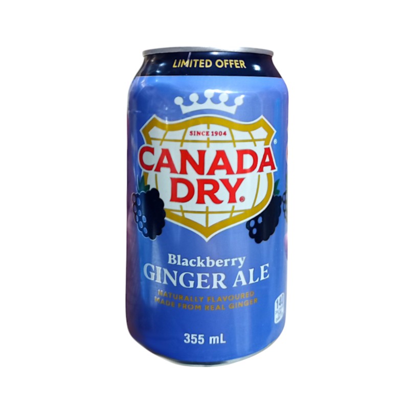 XPROD CANADA DRY 355 ML BLACKBERRY GINGER ALE — Crevel